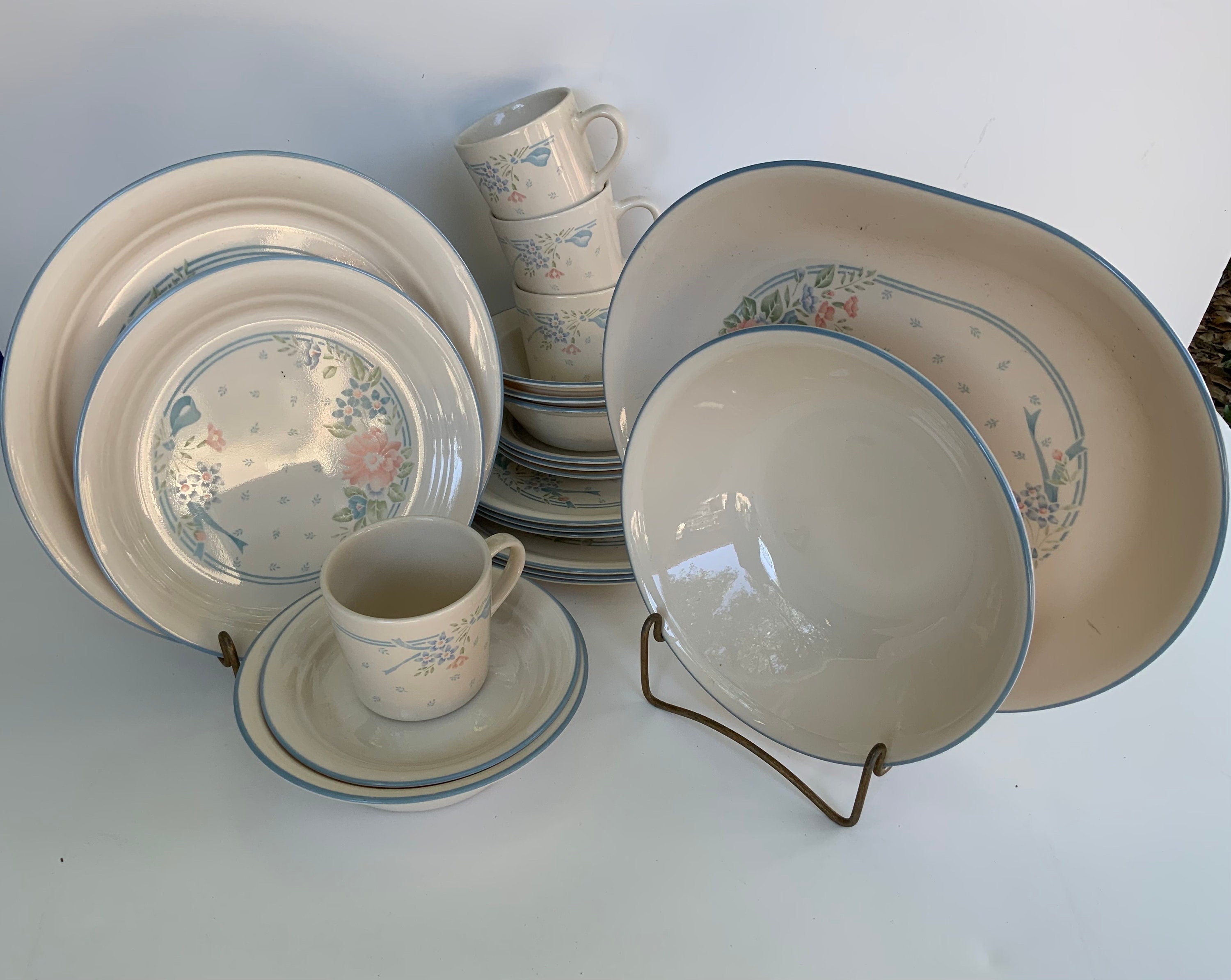 Corelle Cornerstone SYMPHONY W/platter & Bowl - Etsy
