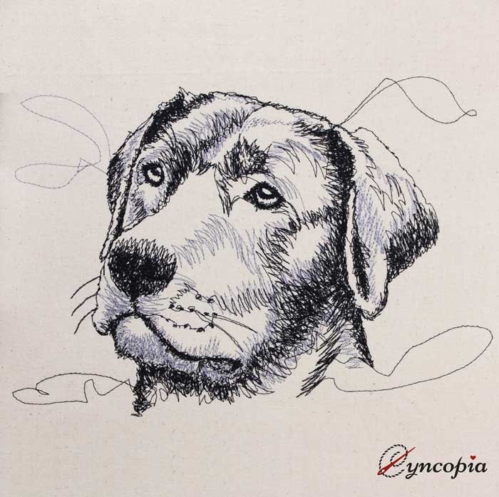 Labrador Scribble | Etsy