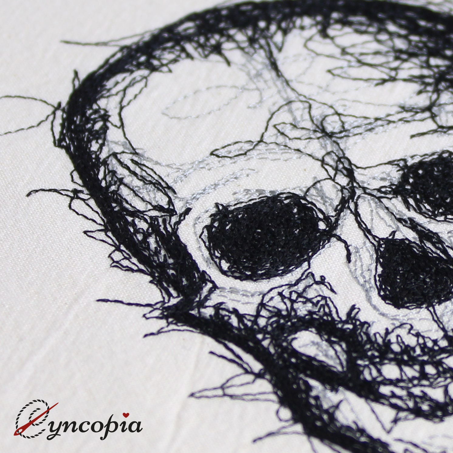 Skull Scribble | Etsy