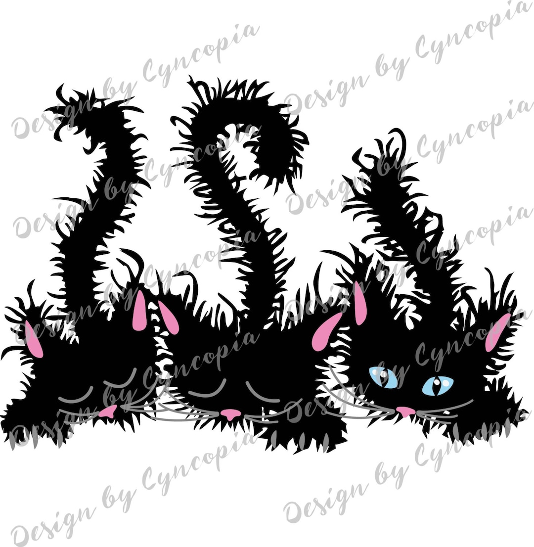 Drei strubbelige Katzen plott - Etsy.de