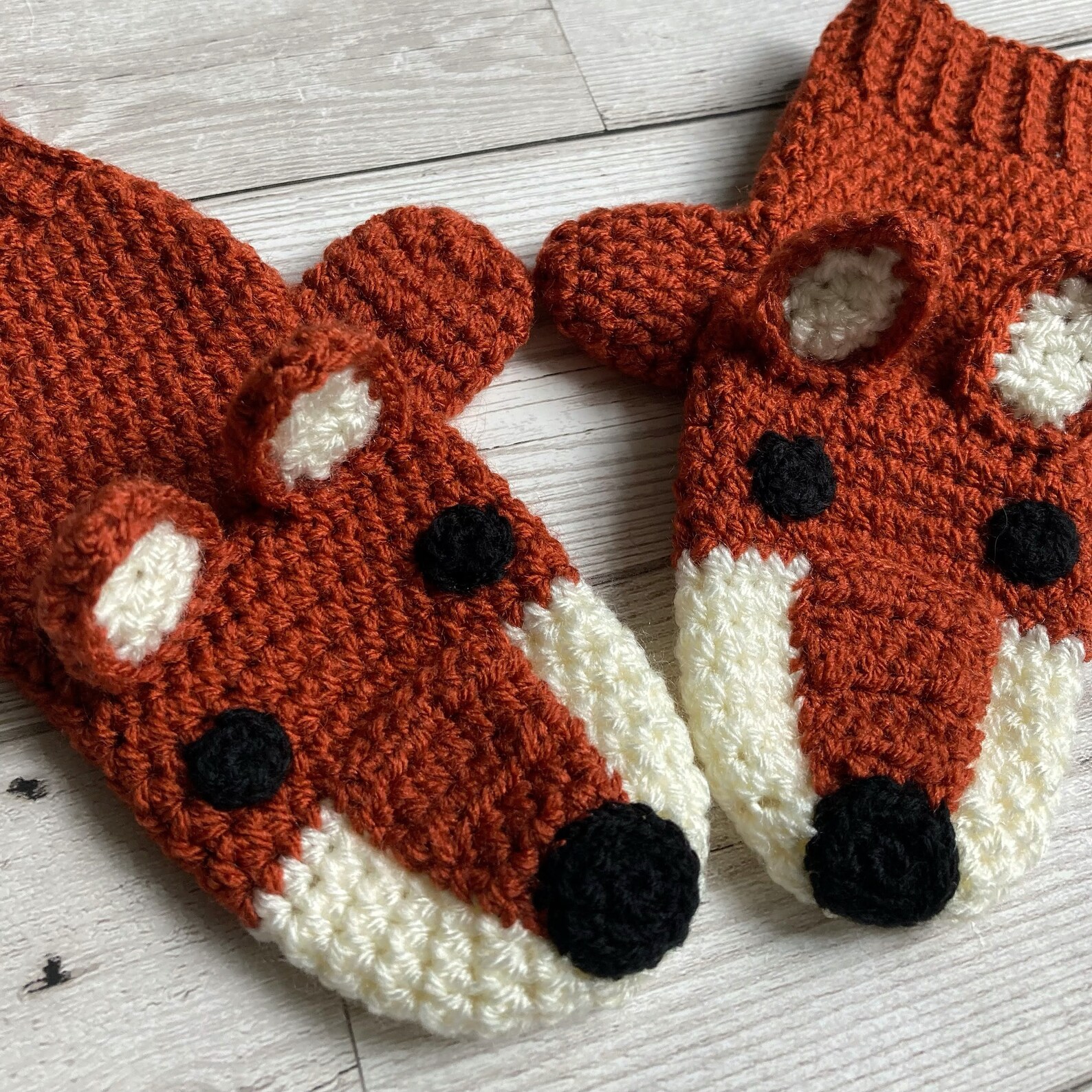 Children's Fox Mittens Kids Winter Mittens Fox Gift Gift for Kids - Etsy