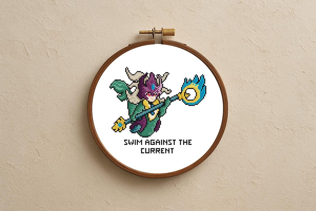 Chibi Nami Cross Stitch Pattern – League of Legends PDF (digital ...