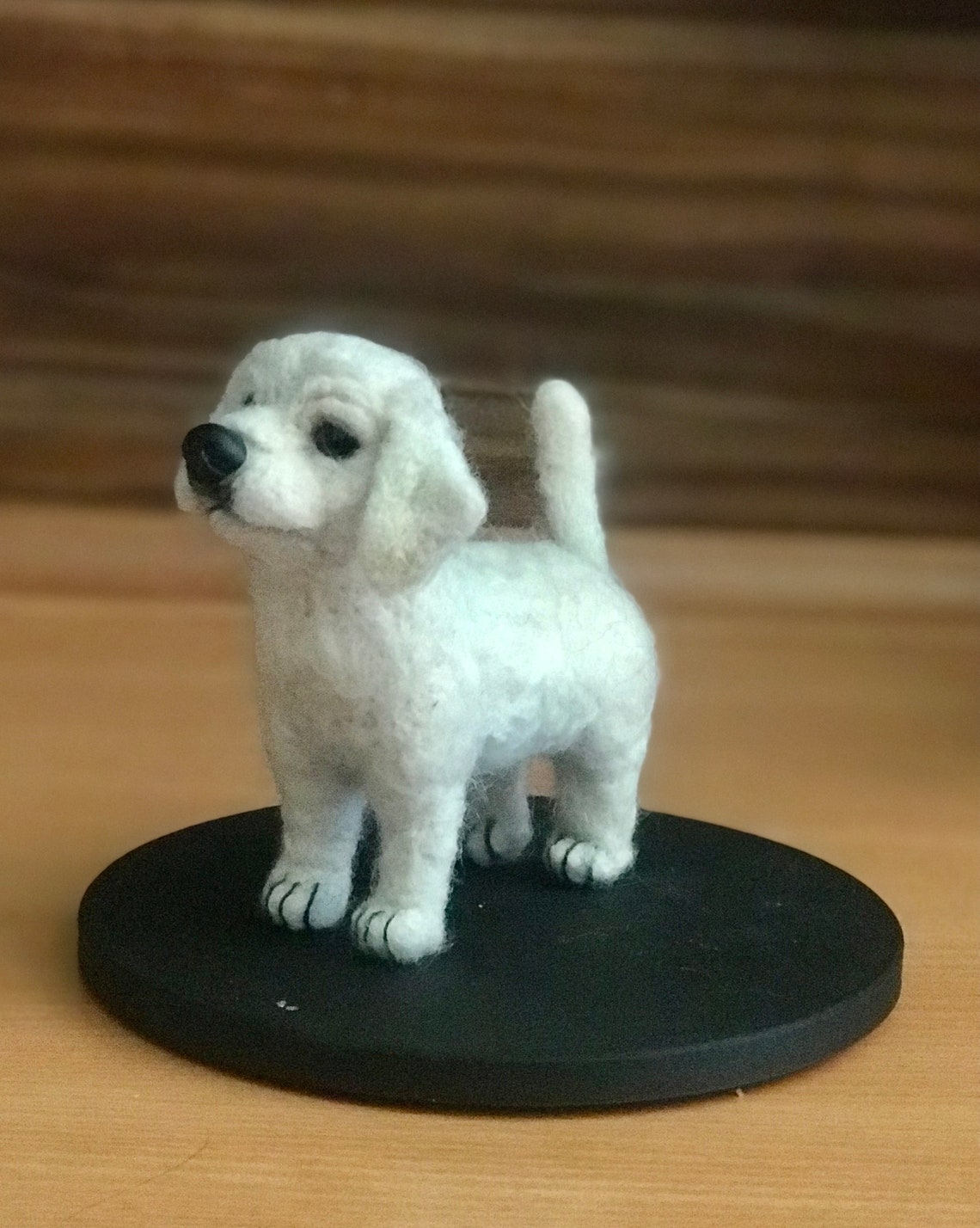 Puppy Labrador, Needle Felted Replica Pet Figurine,wool Felting ...