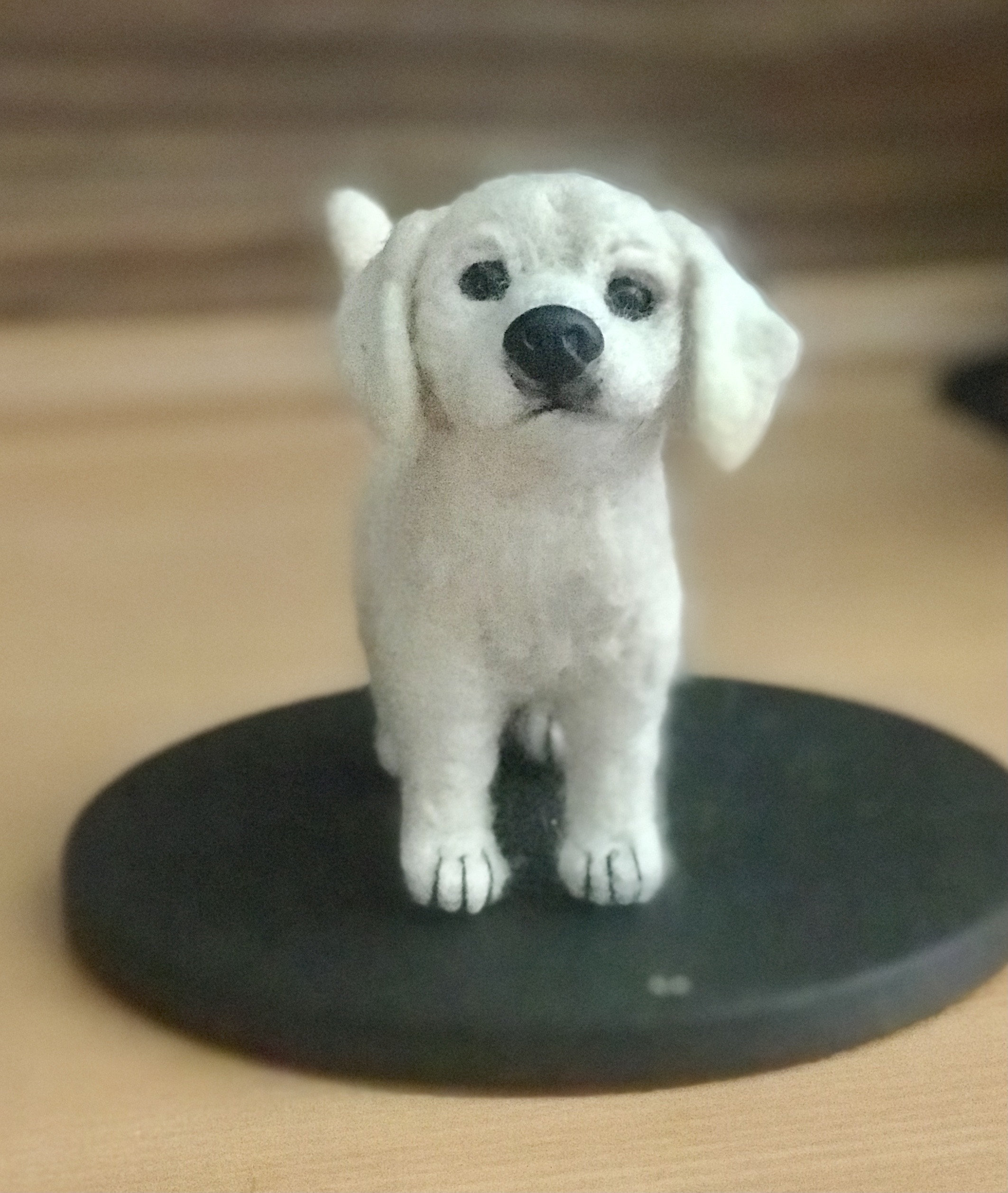 Puppy Labrador, Needle Felted Replica Pet Figurine,wool Felting ...