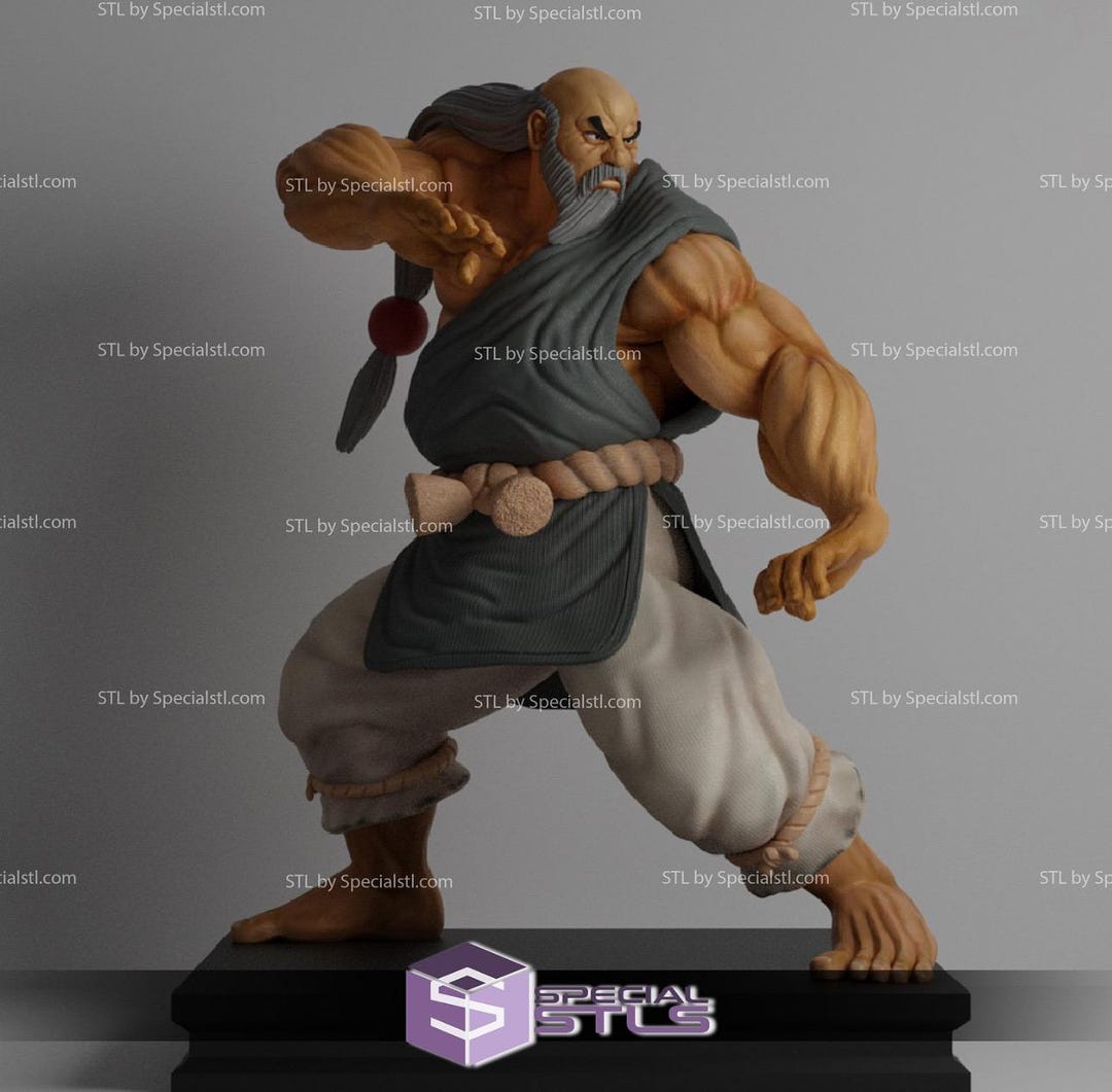 Gouken Street Fighter Collectible Figure ,3D Printed Statue, Hand ...