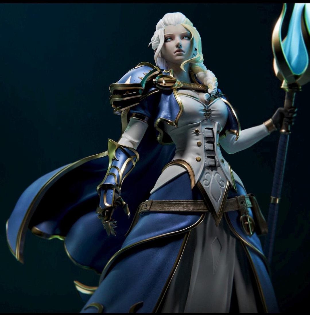 Jaina World of Warcraft,fan Art 3d 12k Resin Statue,hand Painted ...