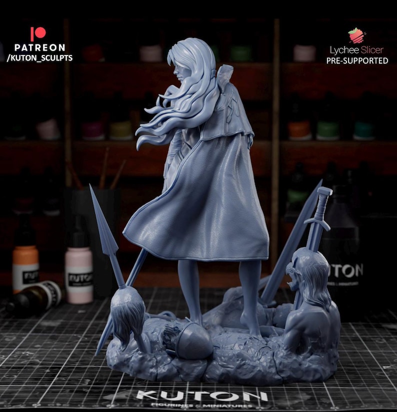 Luz Malefic, Luis Royo Inspired Fantasy,dark Magic Decor, Resin 3D ...