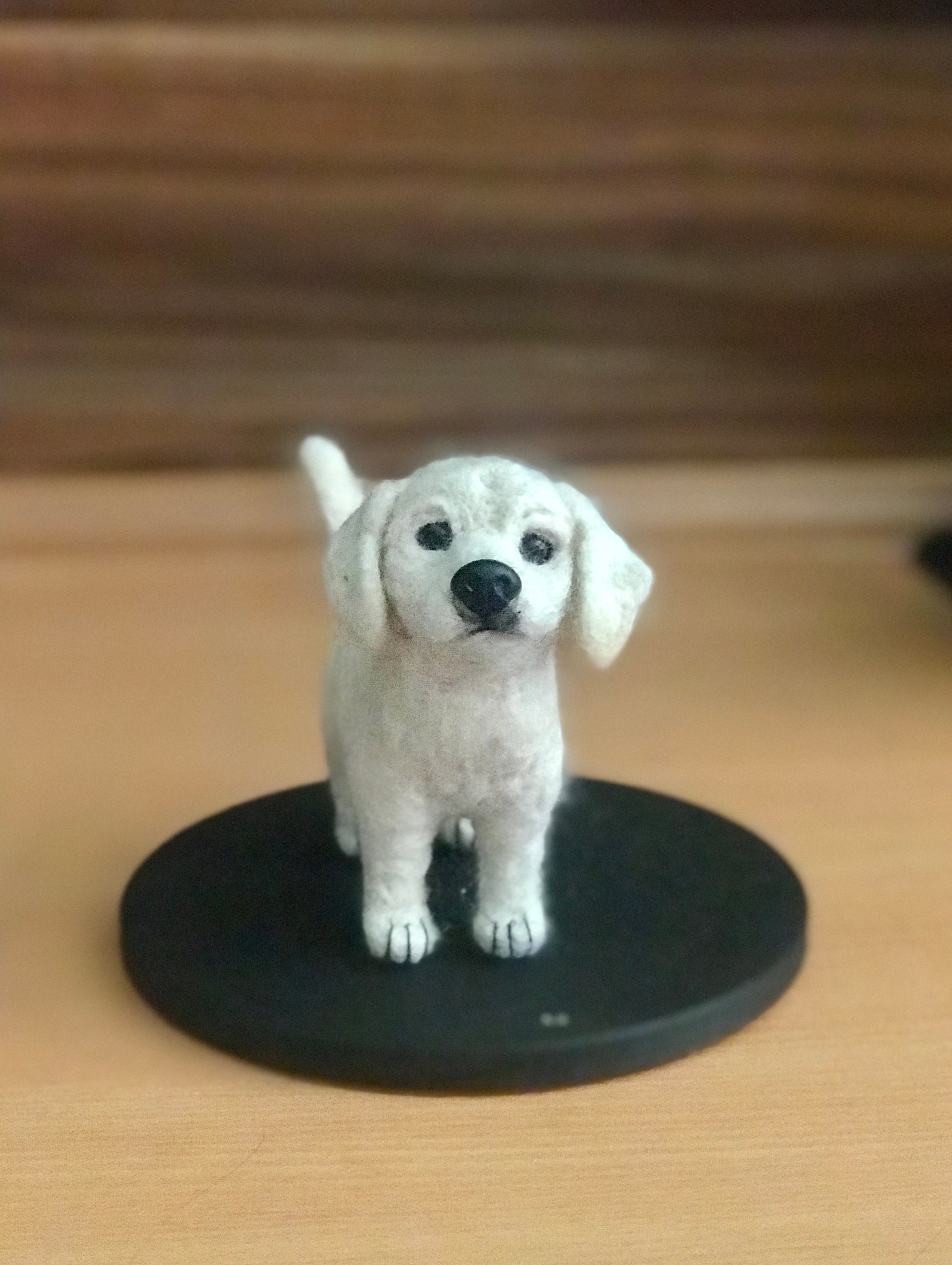 Puppy Labrador, Needle Felted Replica Pet Figurine,wool Felting ...