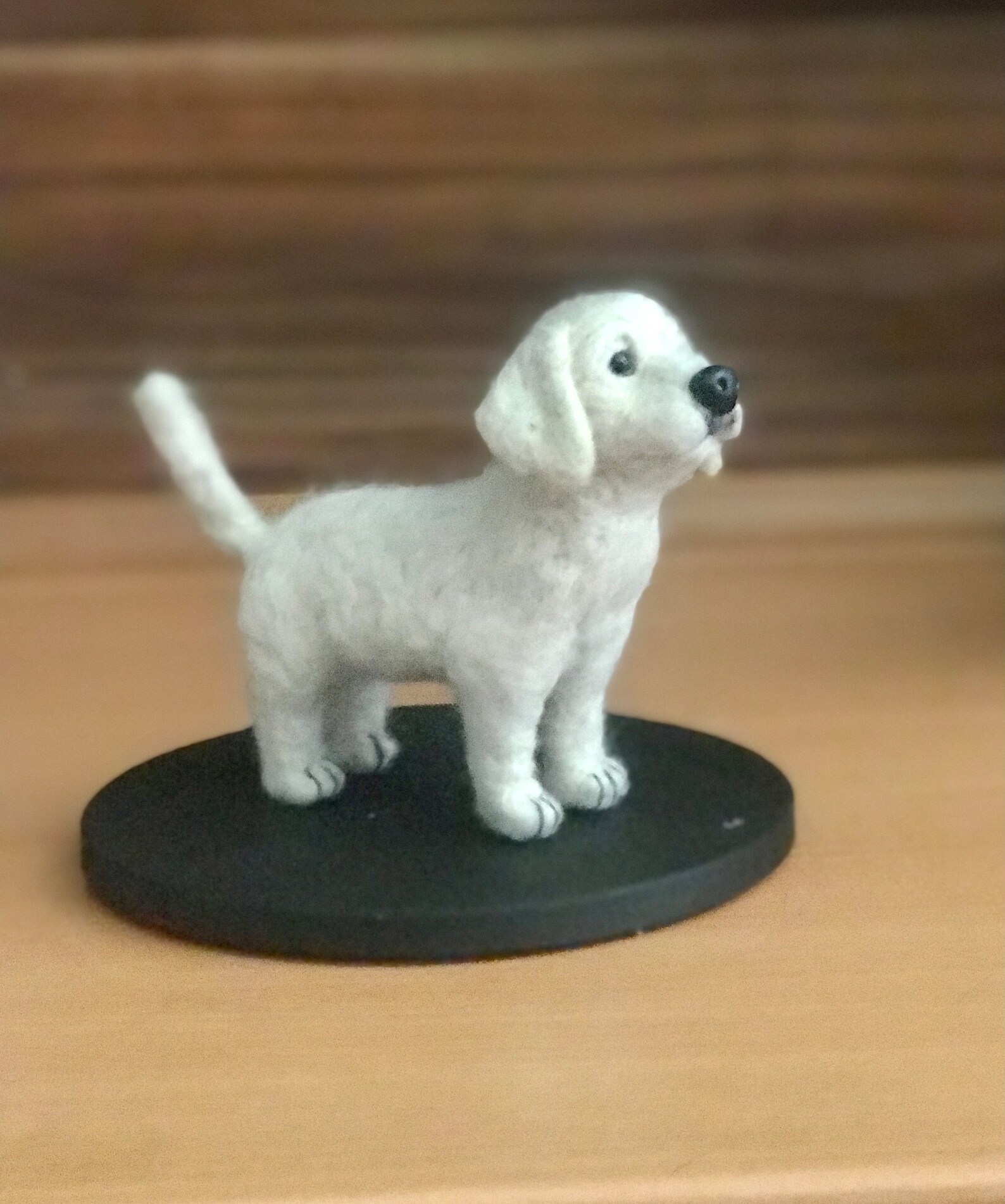 Puppy Labrador, Needle Felted Replica Pet Figurine,wool Felting ...