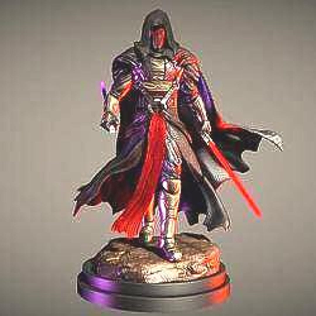 Darth Revan Star Wars Collectible Statue Hand Painted - Etsy