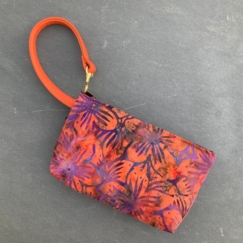 Wristlet Clutch Phone Case Wallet Everyday Mini Bag Evening Bag Orange ...