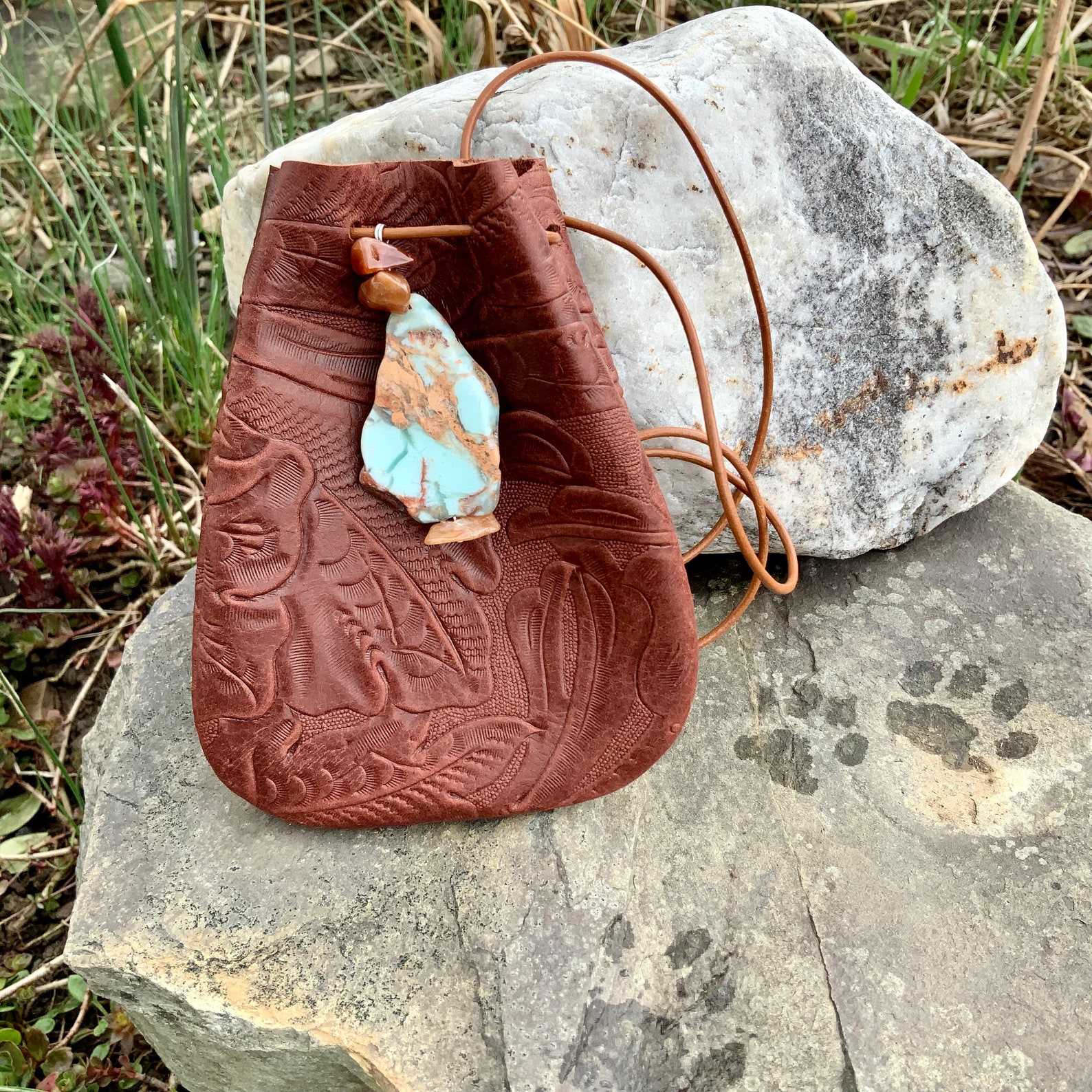 Leather Medicine Bag Medicine Pouch Amulet Crystal Bag Shaman - Etsy