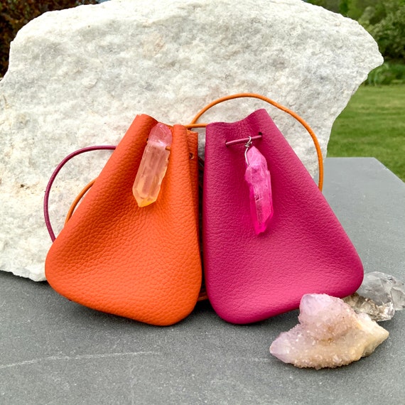 Leather Medicine Bag Medicine Pouch Amulet Crystal Bag Shaman - Etsy