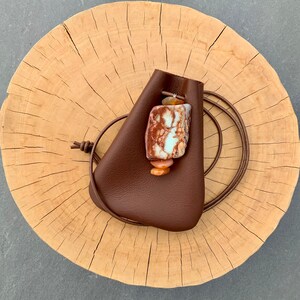 Leather Medicine Bag Medicine Pouch Amulet Crystal Bag Shaman Bag ...