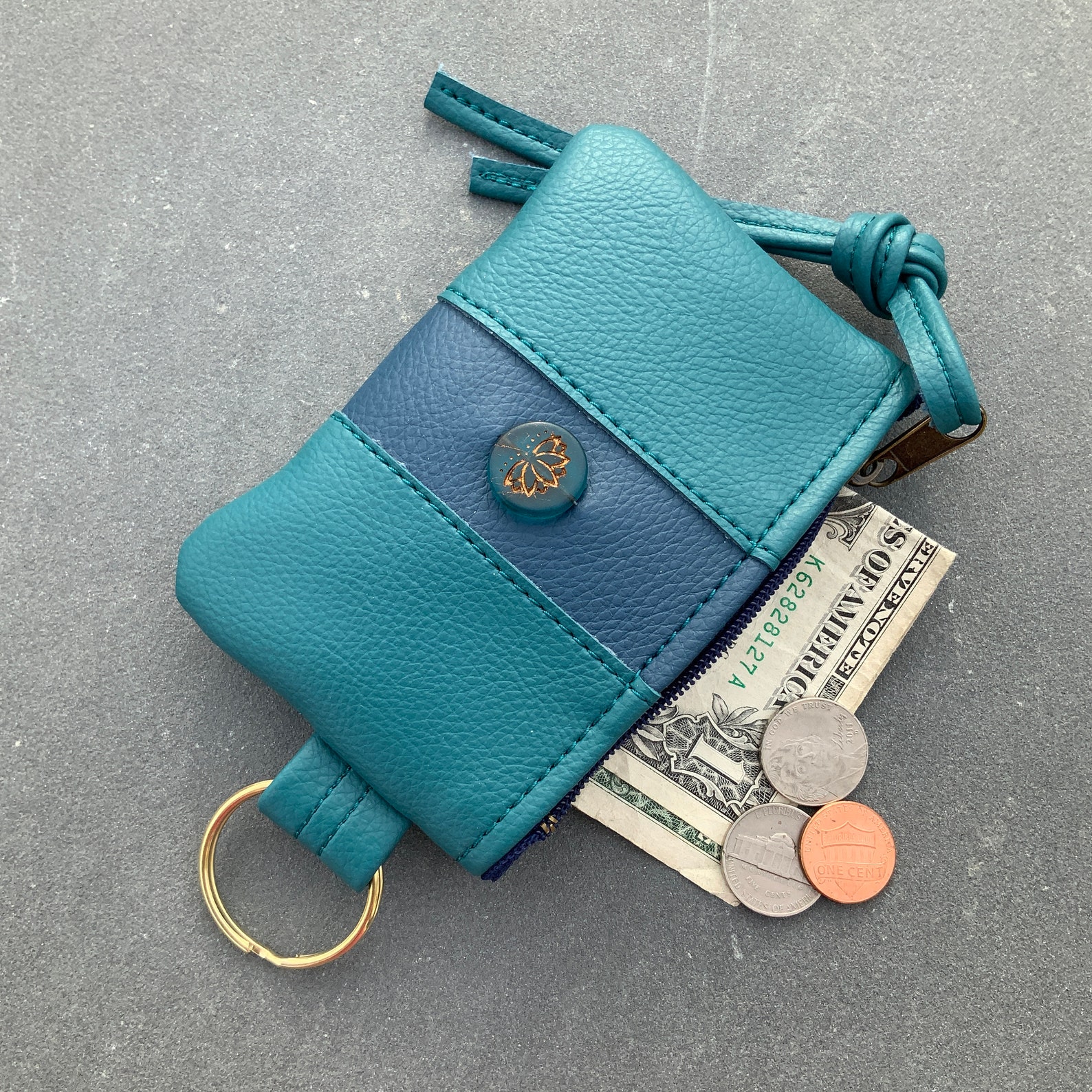 Vegan Yoga Lotus Wallet Eco Leather Key Case Glasses Case Key - Etsy