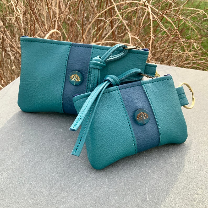 Vegan Yoga Lotus Wallet Eco Leather Key Case Glasses Case Key - Etsy