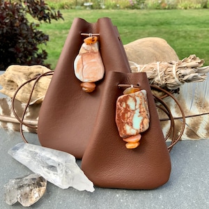 Leather Medicine Bag Medicine Pouch Amulet Crystal Bag Shaman Bag ...