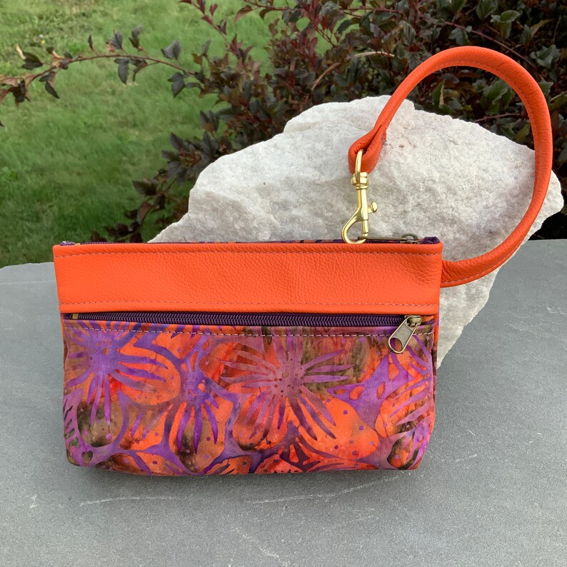 Wristlet Clutch Phone Case Wallet Everyday Mini Bag Evening Bag Orange ...