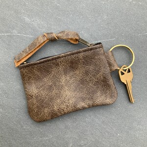 Leather Keycase Keyring Key Pouch Change Purse Coin Purse Creditcard ...