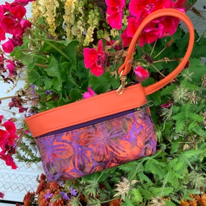 Wristlet Clutch Phone Case Wallet Everyday Mini Bag Evening Bag Orange ...