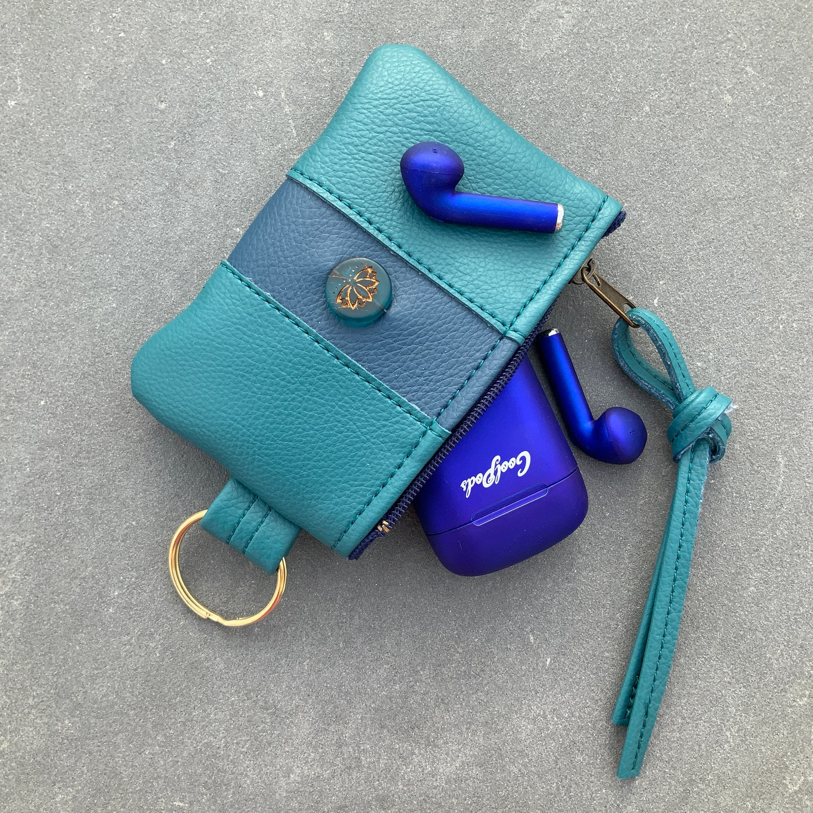 Vegan Yoga Lotus Wallet Eco Leather Key Case Glasses Case Key - Etsy