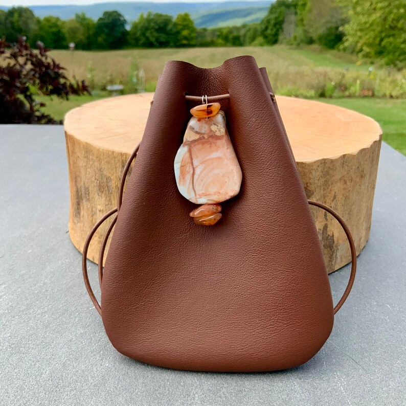 Leather Medicine Bag Medicine Pouch Amulet Crystal Bag Shaman Bag ...