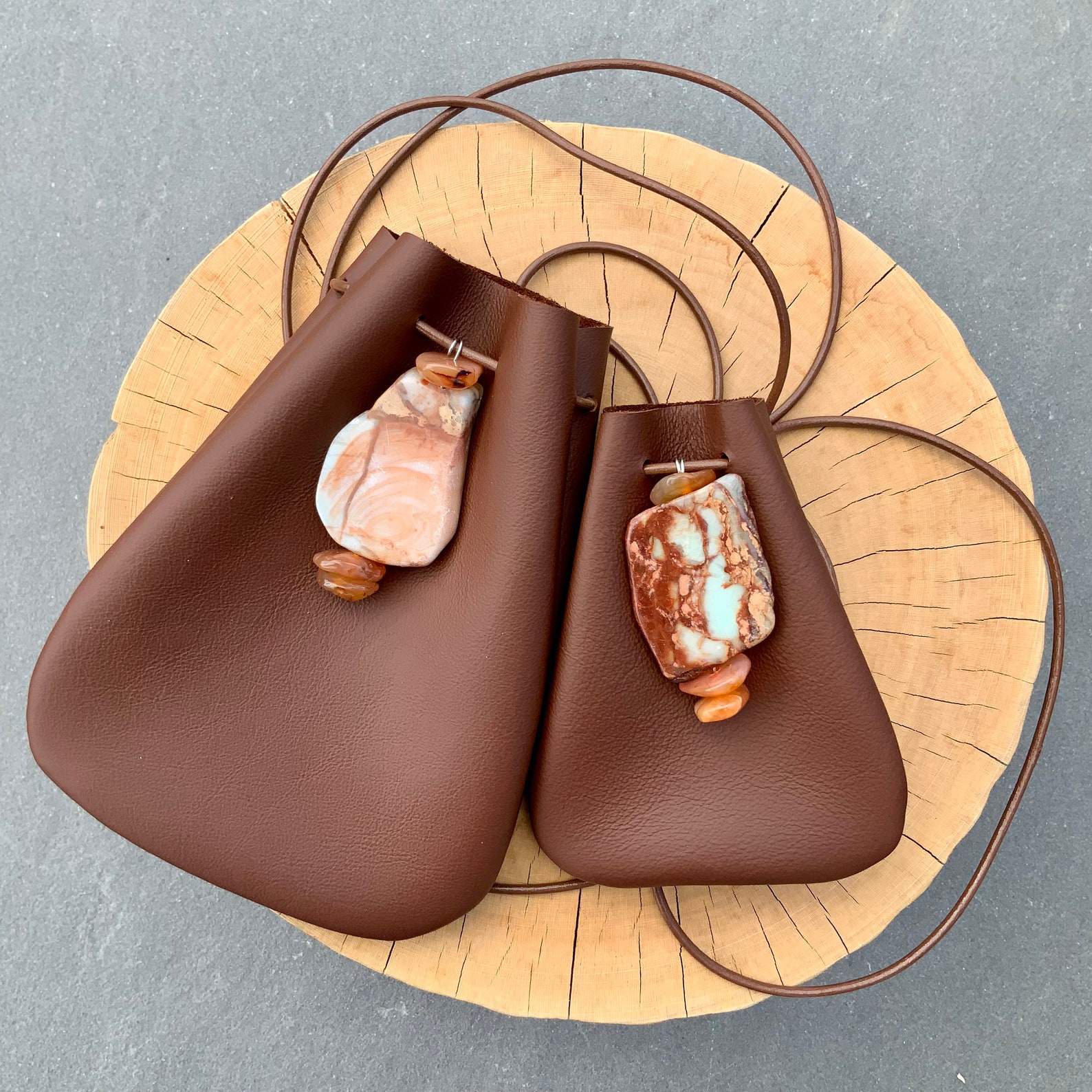 Leather Medicine Bag Medicine Pouch Amulet Crystal Bag Shaman Bag ...