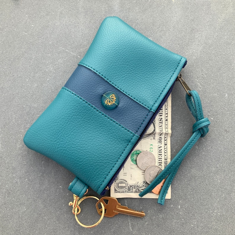 Vegan Yoga Lotus Wallet Eco Leather Key Case Glasses Case Key - Etsy
