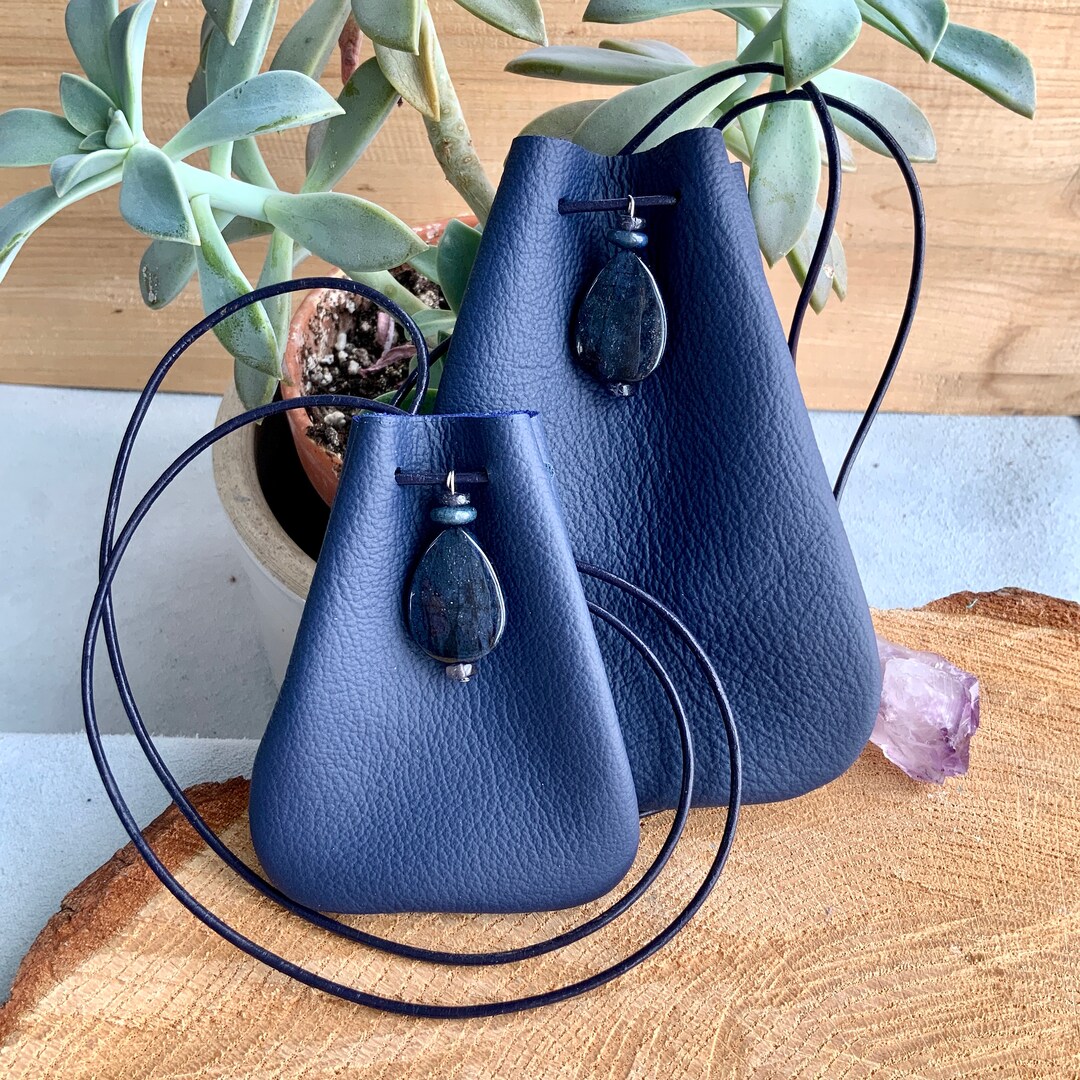Medicine Bag Leather Medicine Pouch Amulet Crystal Bag Shaman Bag ...