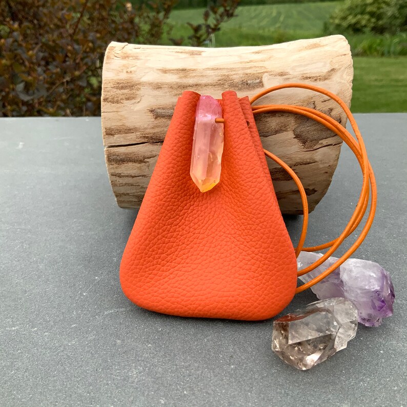 Leather Medicine Bag Medicine Pouch Amulet Crystal Bag Shaman Bag ...