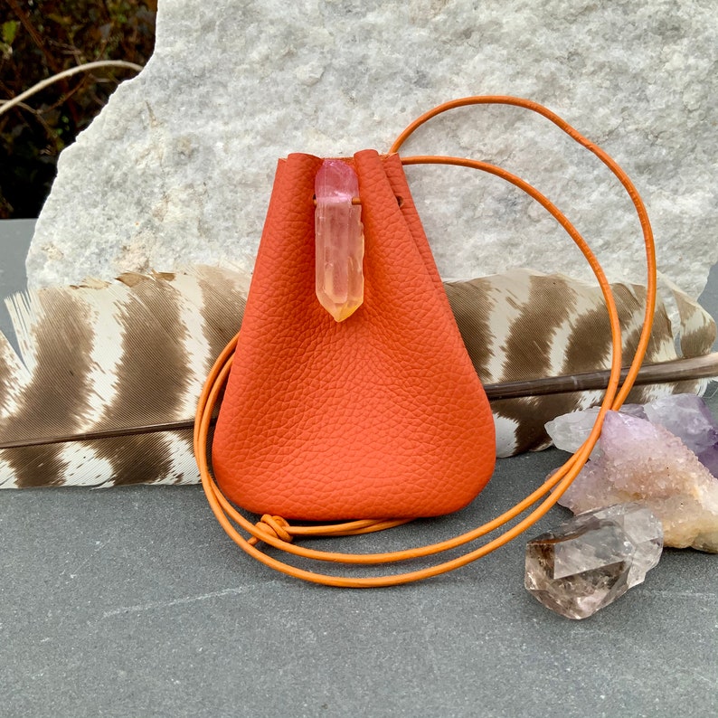 Leather Medicine Bag Medicine Pouch Amulet Crystal Bag Shaman Bag ...