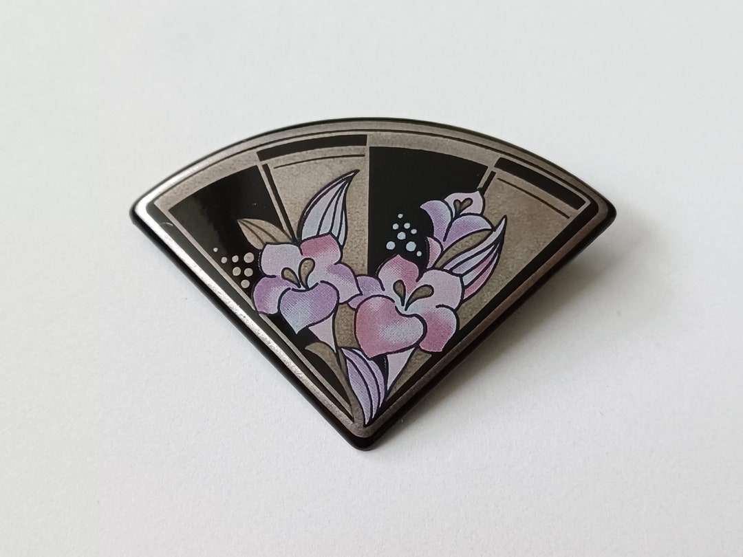 MICHAELA FREY Elegant Enamel Brooch - Etsy