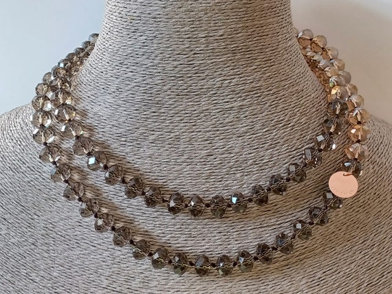 TED BAKER Gorgeous Sparkling Crystal Beaded Necklace Etsy