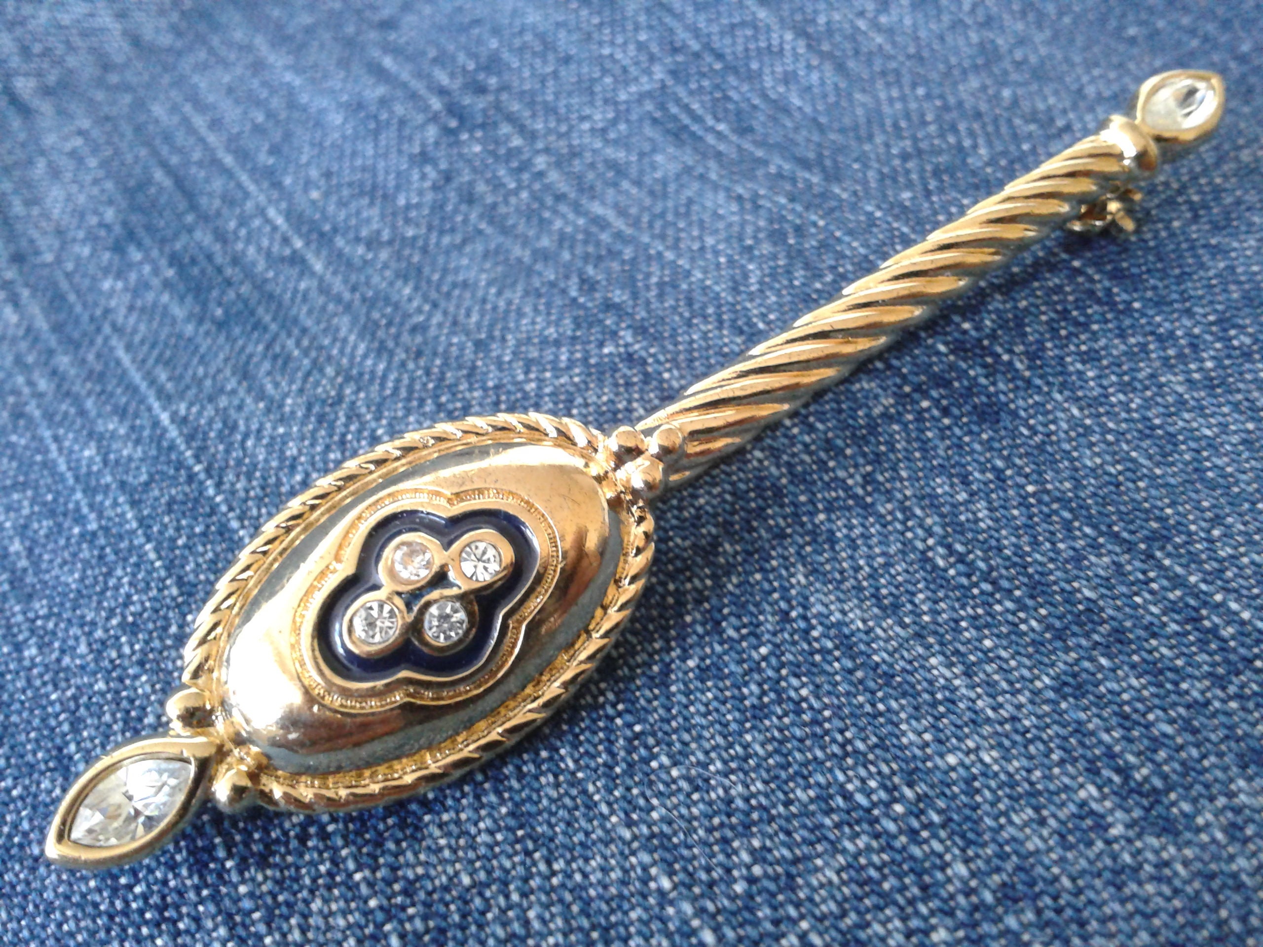 Fabulous Vintage BURBERRYS Bar Brooch With Sparkling Detail - Etsy UK