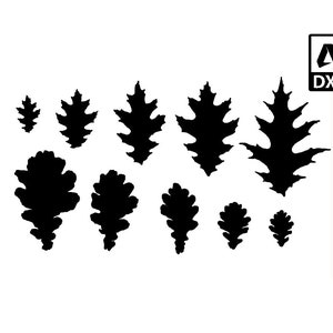 Oak Leaves Drawing in DXF and DWG Format for Laser and Plasma Cutting ...