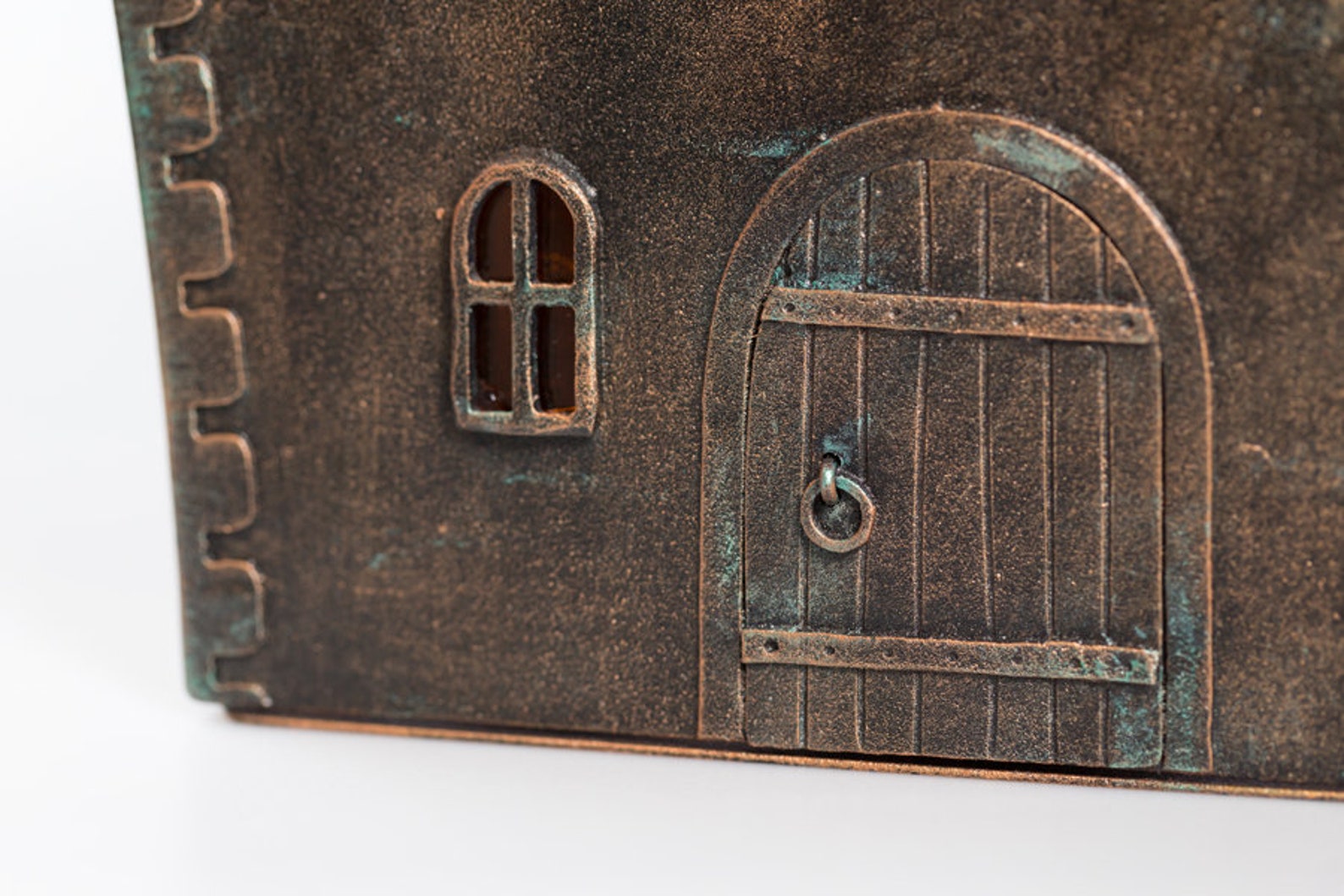 Handmade Forged Mailbox Bronze Color LED Lighting Colored - Etsy