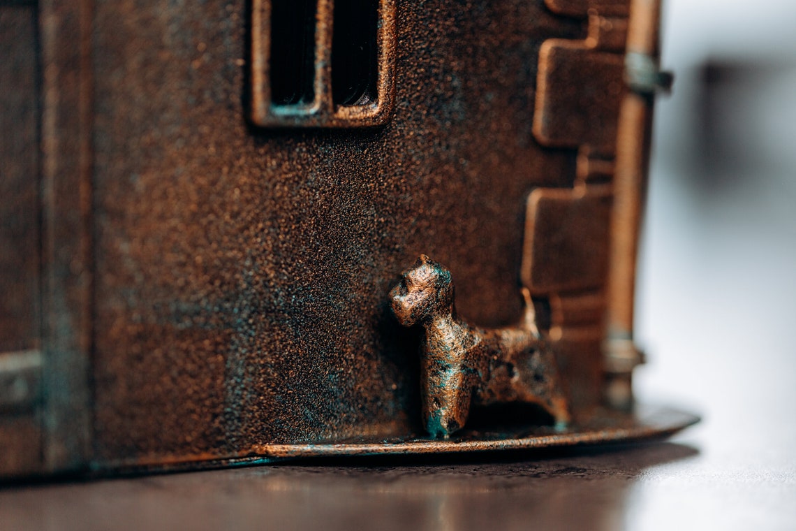 Mailbox House With Cat and Dog Personalized With Number - Etsy