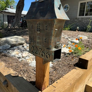 Large Metal Mailbox With Newspaper Container, сolored Glass and LED ...