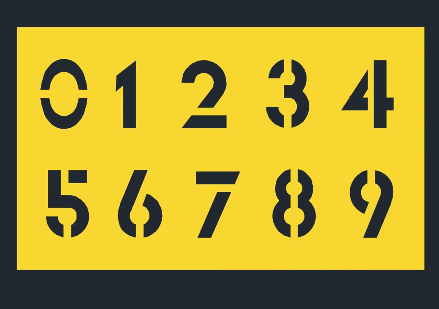 Number Stencil in DXF and DWG Format for Laser and Plasma - Etsy