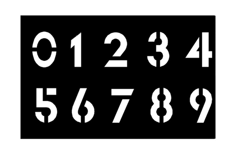 Zahlen-Schablone im DXF und DWG-Format für Laser und - Etsy.de