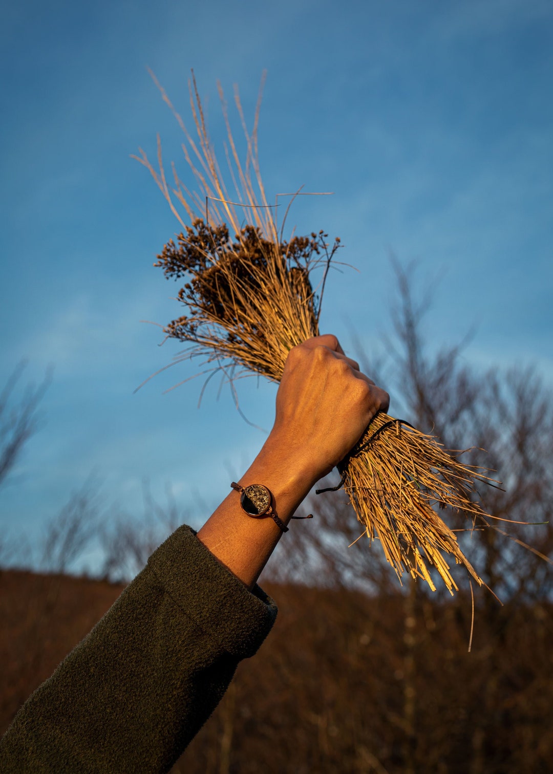Earth Element Bracelet, Alchemy Jewelry, Earth Symbol Bracelet, Wood ...