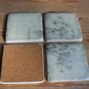 Set 4 French Shabby Chic Ceramic Tile Coasters White - Etsy UK