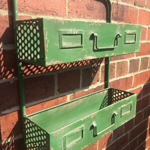 Industrial Vintage Retro Style Storage Unit in Rusty Green Distressed ...