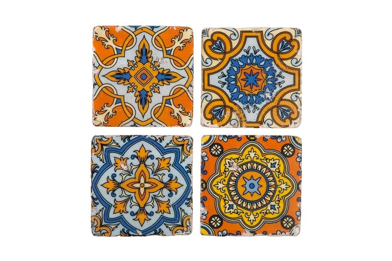 Set 4 French Shabby Chic Ceramic Tile Coasters Various Styles - Etsy UK