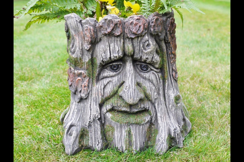 Tree Trunk Stump Planters Garden Patio Tree Man Plant Pot ON | Etsy UK