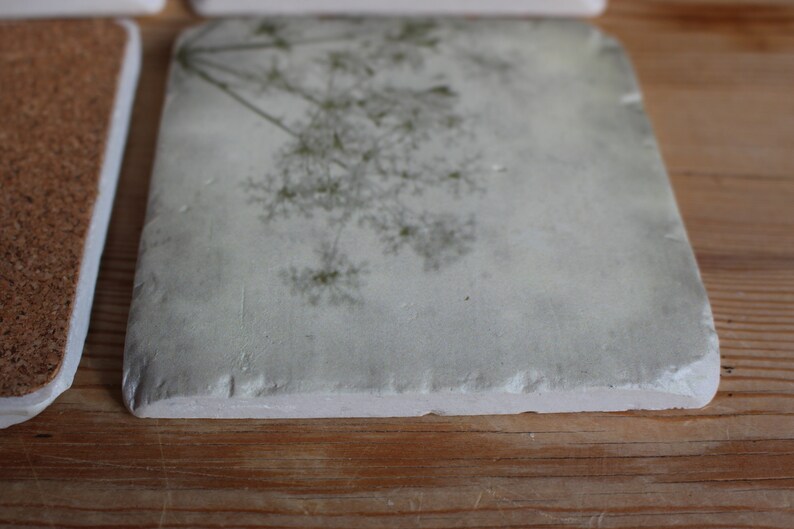 Set 4 French Shabby Chic Ceramic Tile Coasters White - Etsy UK