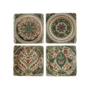 Set 4 French Shabby Chic Ceramic Tile Coasters Various Styles - Etsy UK