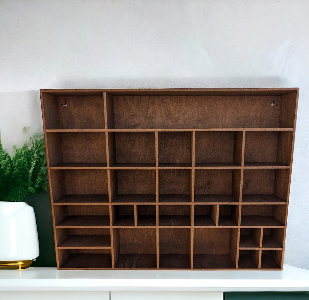 Multi Compartment Wooden Display Shelf-crystal Display Shelf-curio ...