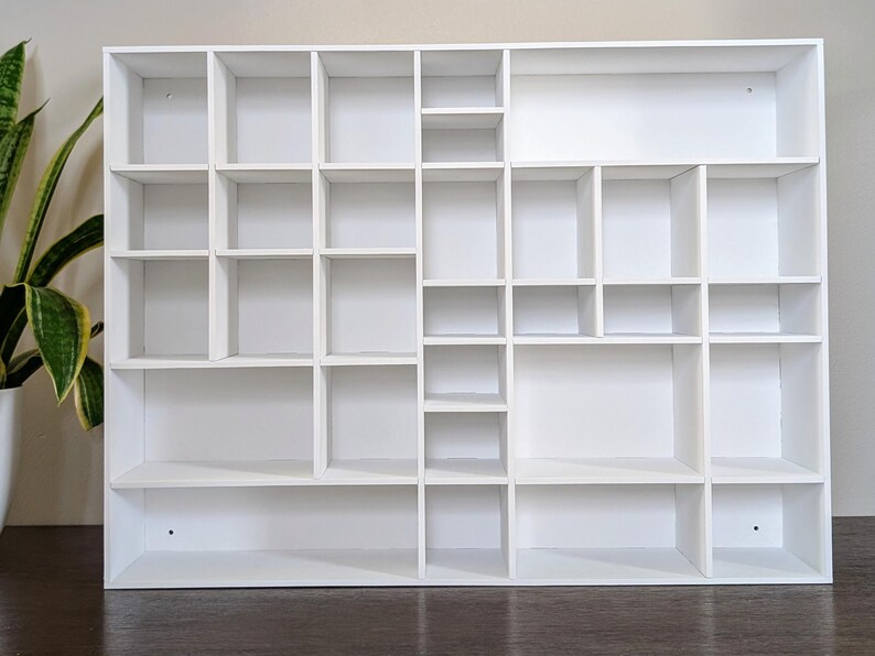 Shadow Box Wooden Display Shelf - Wall Cubby Shelf - Multiple ...