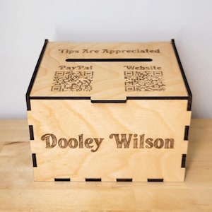 QR Code Tip Box - Busking Box - Musician Tip Box - Gig Box - QR Code ...